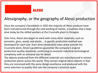 Alessi company profile | PPT