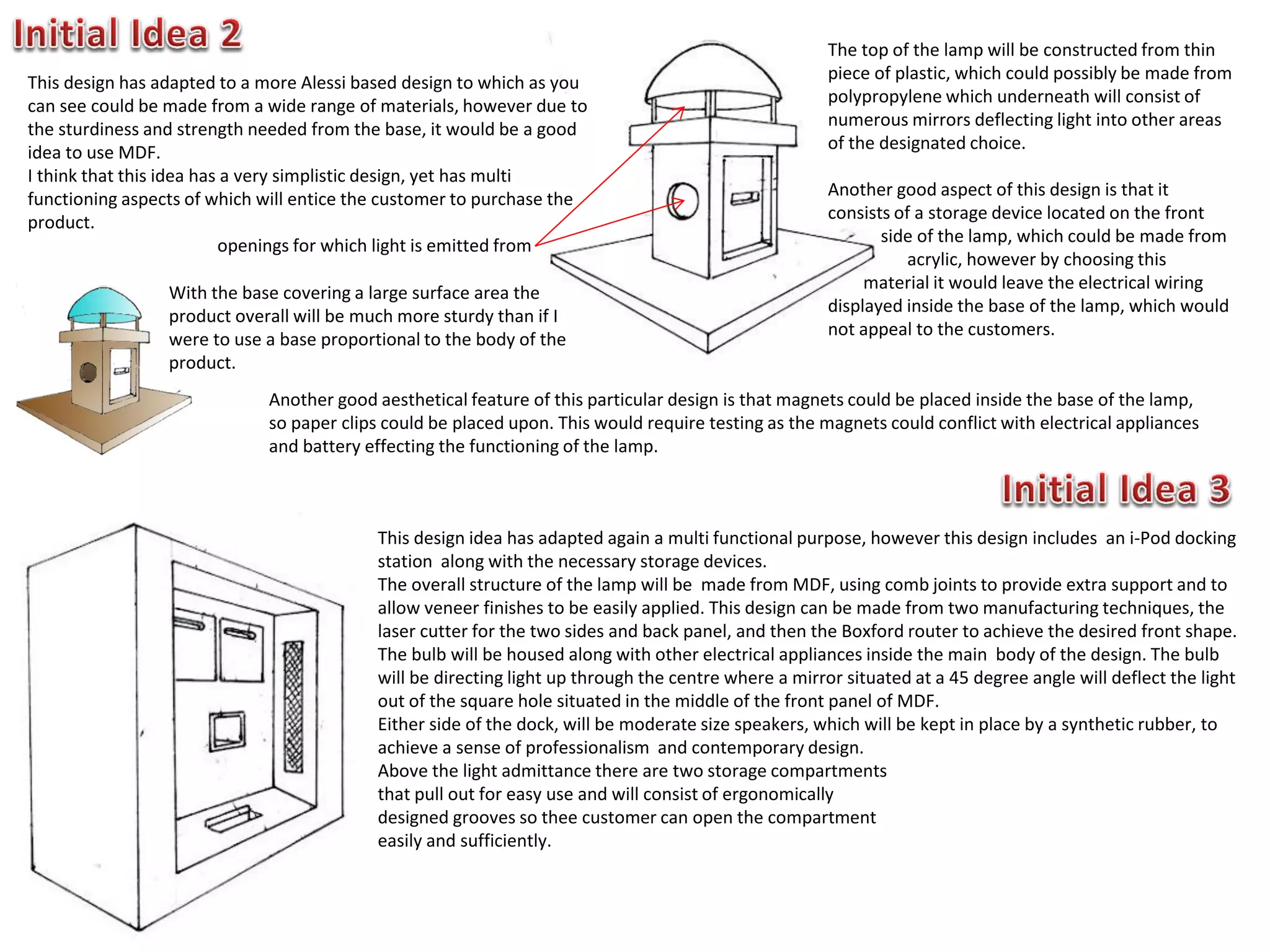 Alessi inspired lamp and desk tidy | PDF | Candle and Soap Making | Arts and Crafts