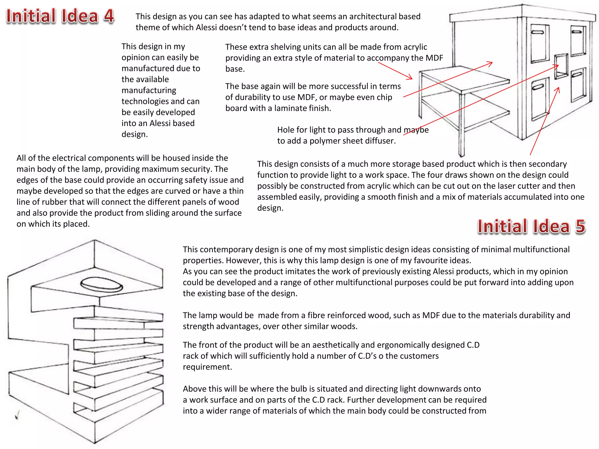 Alessi inspired lamp and desk tidy | PDF | Candle and Soap Making | Arts and Crafts