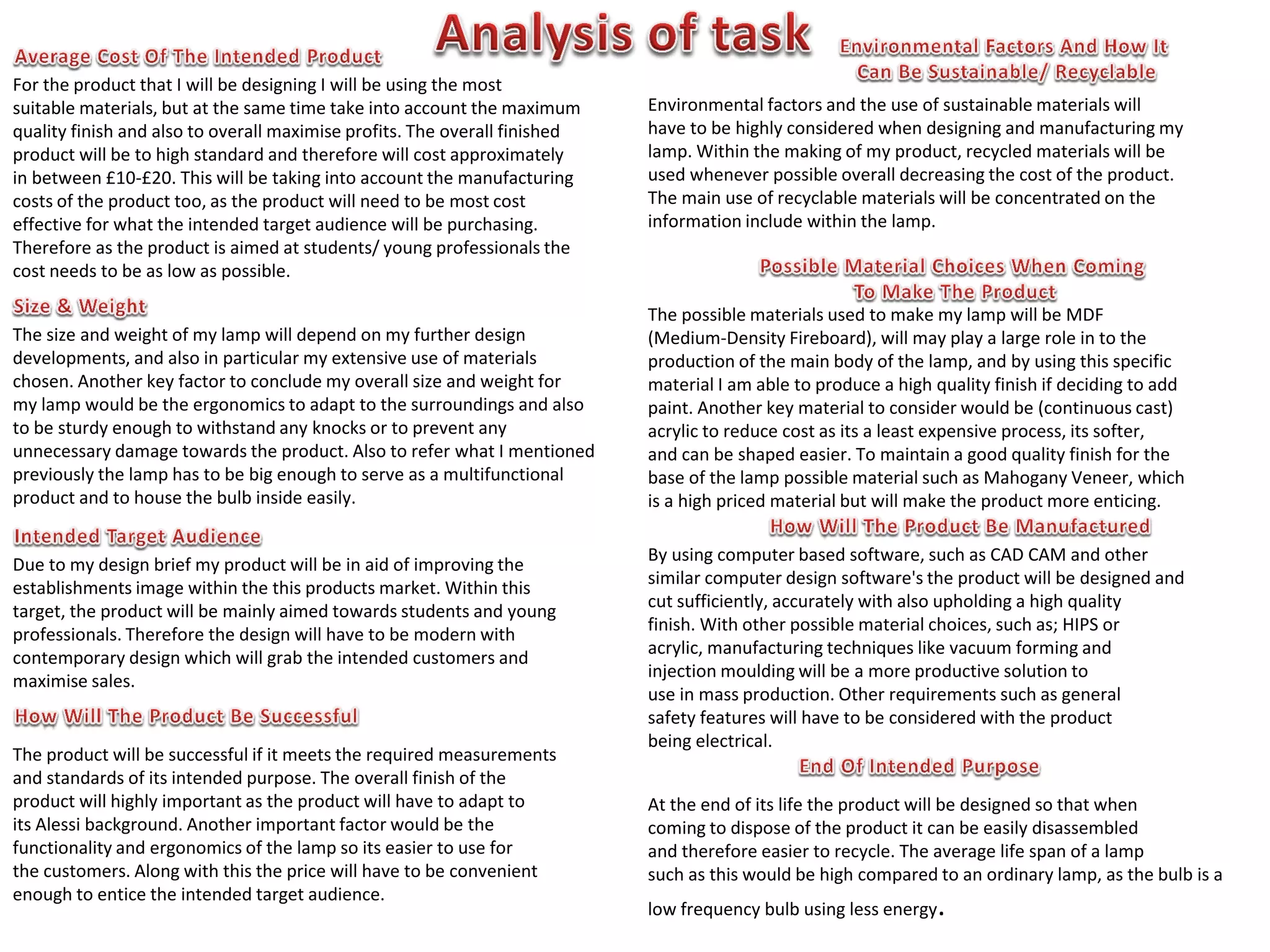 Alessi inspired lamp and desk tidy | PDF | Candle and Soap Making | Arts and Crafts