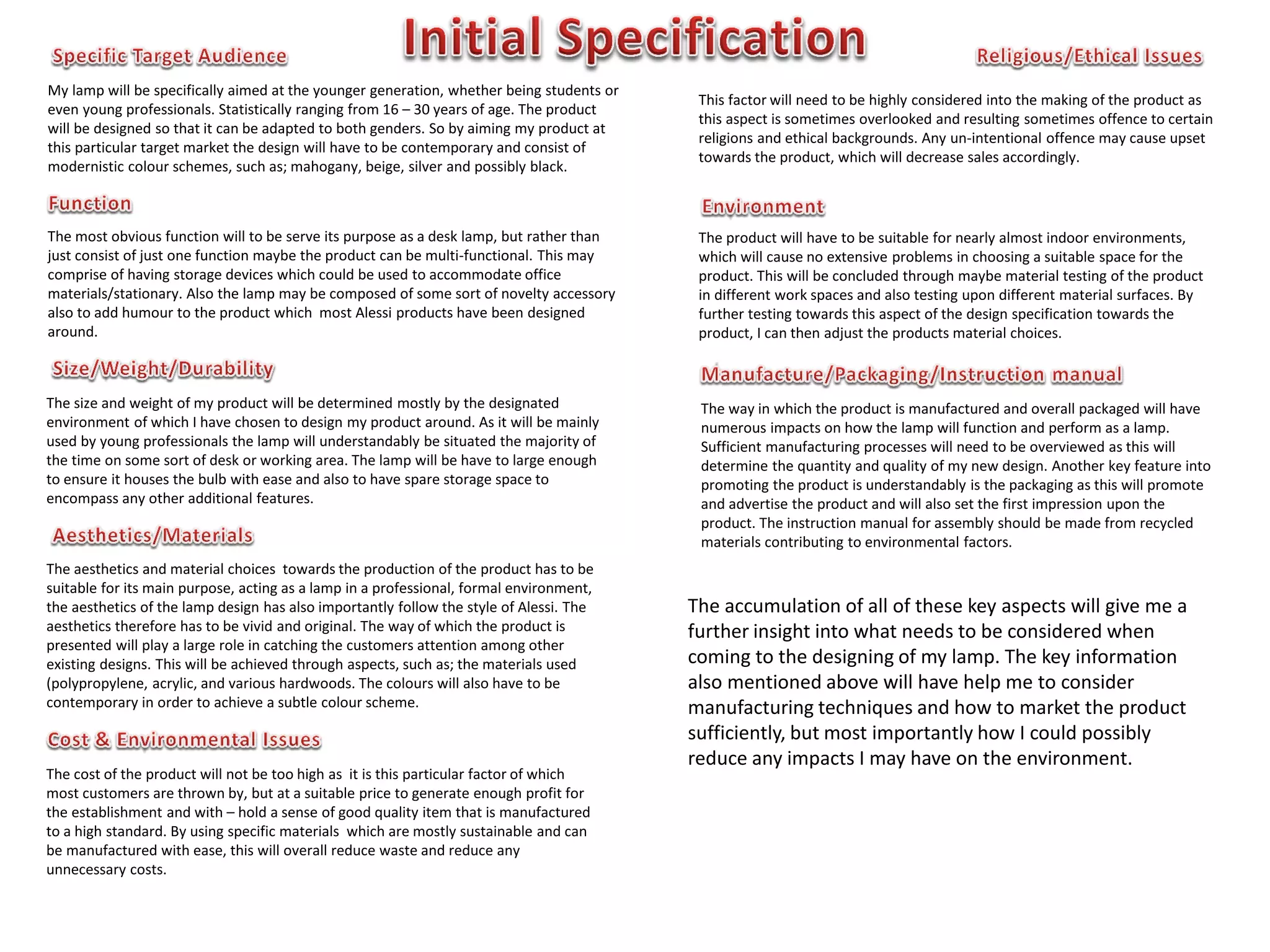 Alessi inspired lamp and desk tidy | PPT