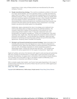 A lesson from apple simplify | PDF