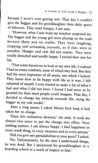 A lesson in life from beggar | PDF