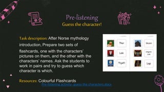 English Listening lesson plan on Norse Mythology | PPT