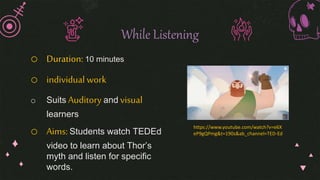 English Listening lesson plan on Norse Mythology | PPT
