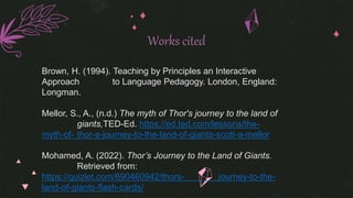 English Listening lesson plan on Norse Mythology | PPT