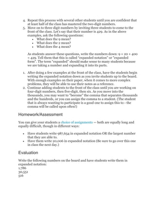 Expanded Notation | PDF