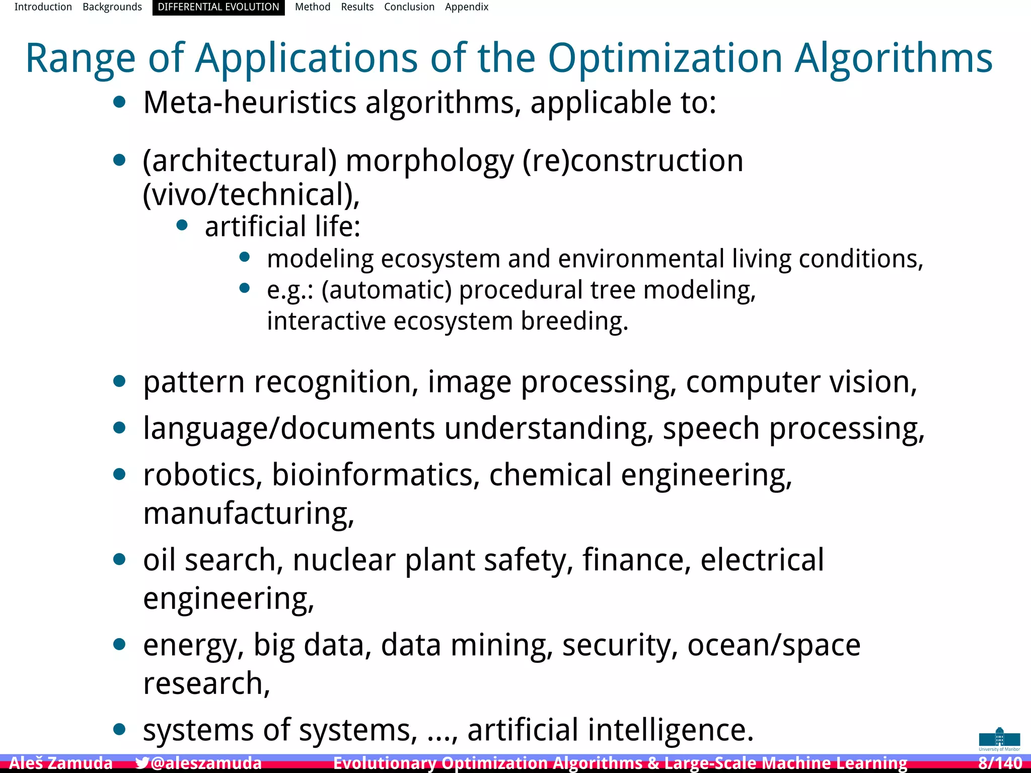 Evolutionary Optimization Algorithms & Large-Scale Machine Learning | PPT Evolutionary Optimization Algorithms & Large-Scale Machine Learning | PPT