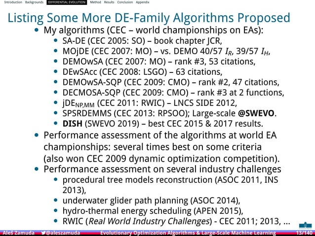 Evolutionary Optimization Algorithms And Large Scale Machine Learning Pdf Genetics Science