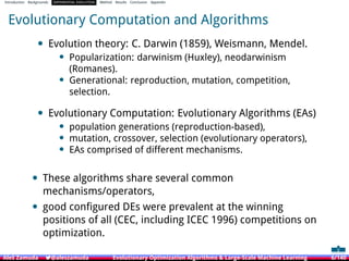 Evolutionary Optimization Algorithms & Large-Scale Machine Learning | PDF
