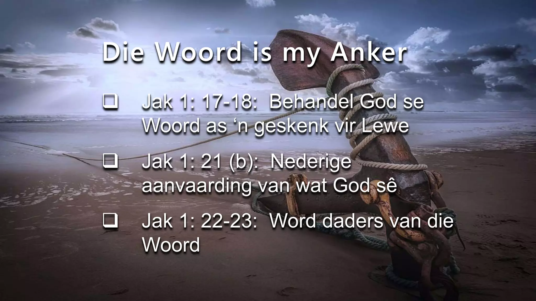 Geloof - My anker in die storm | PPTX