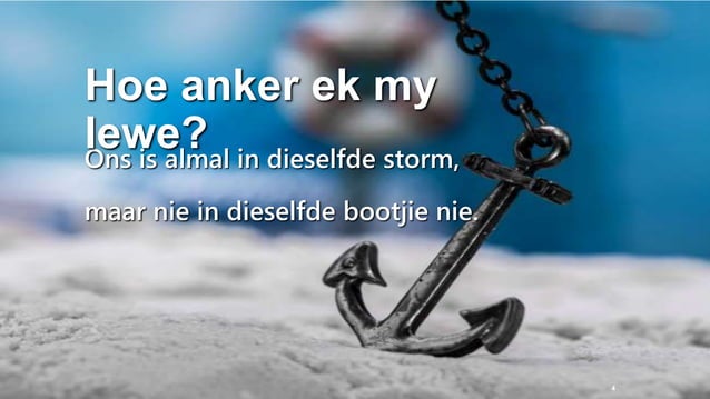Geloof - My anker in die storm | PPTX