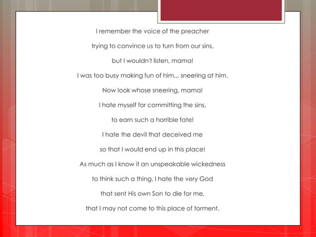 A letter from hell | PPTX