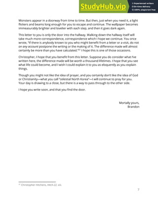 A Letter To Christopher Hitchens | PDF | Christianity | Religion ...