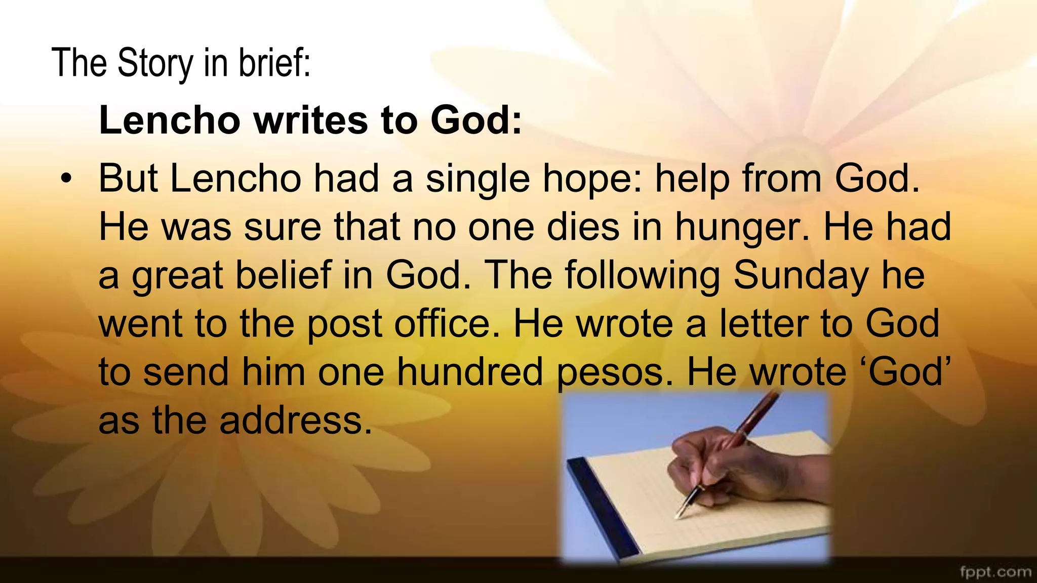 A letter to God | PPT
