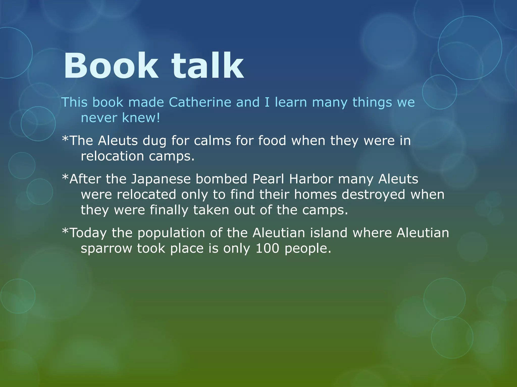 Aleutian Sparrow | PPTX