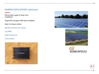 Aleutia Product Overview December 2013 | PPTX