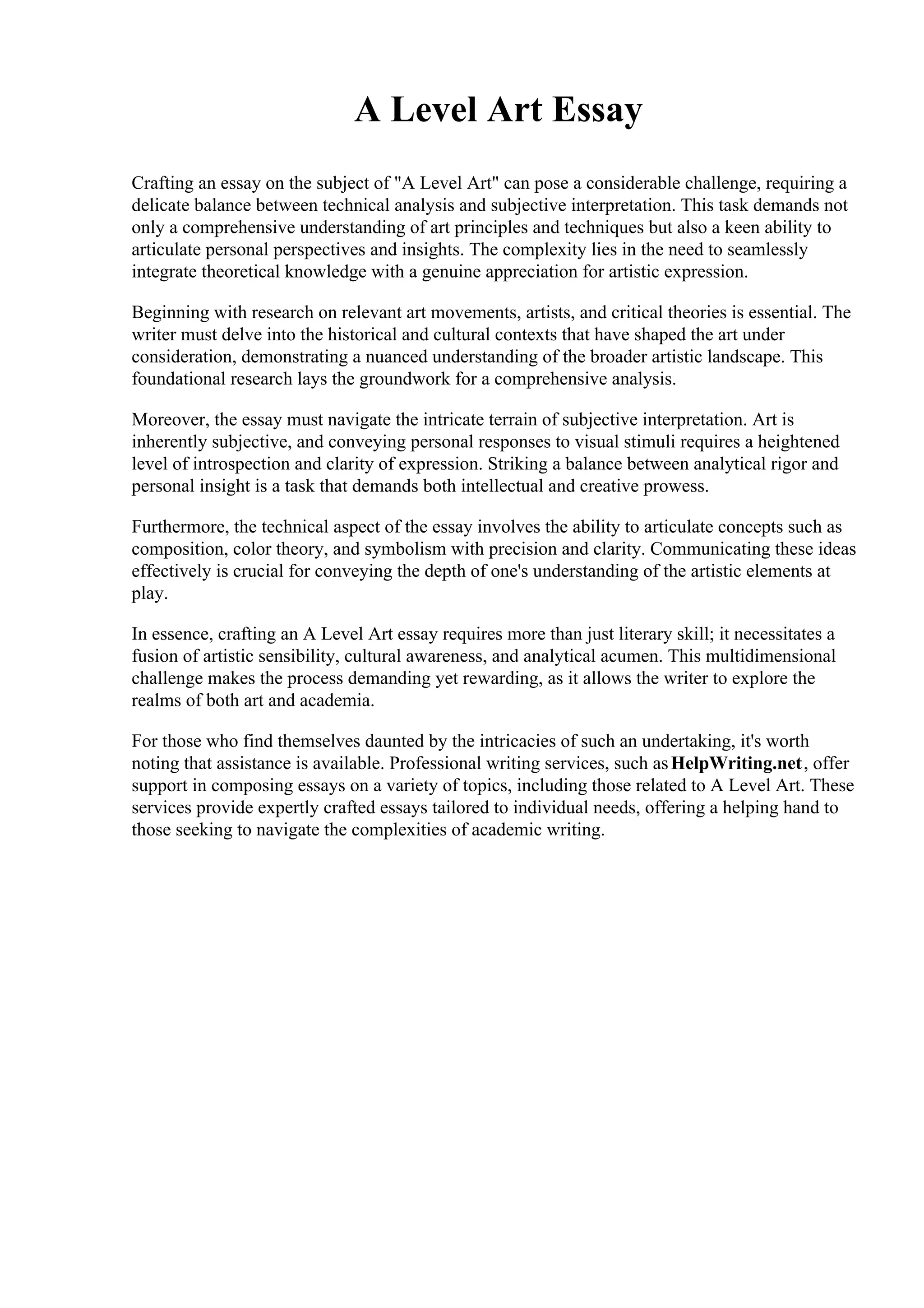 A Level Art Essay.pdf