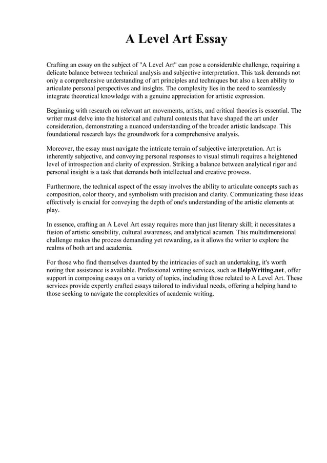 A Level Art Essay.pdf