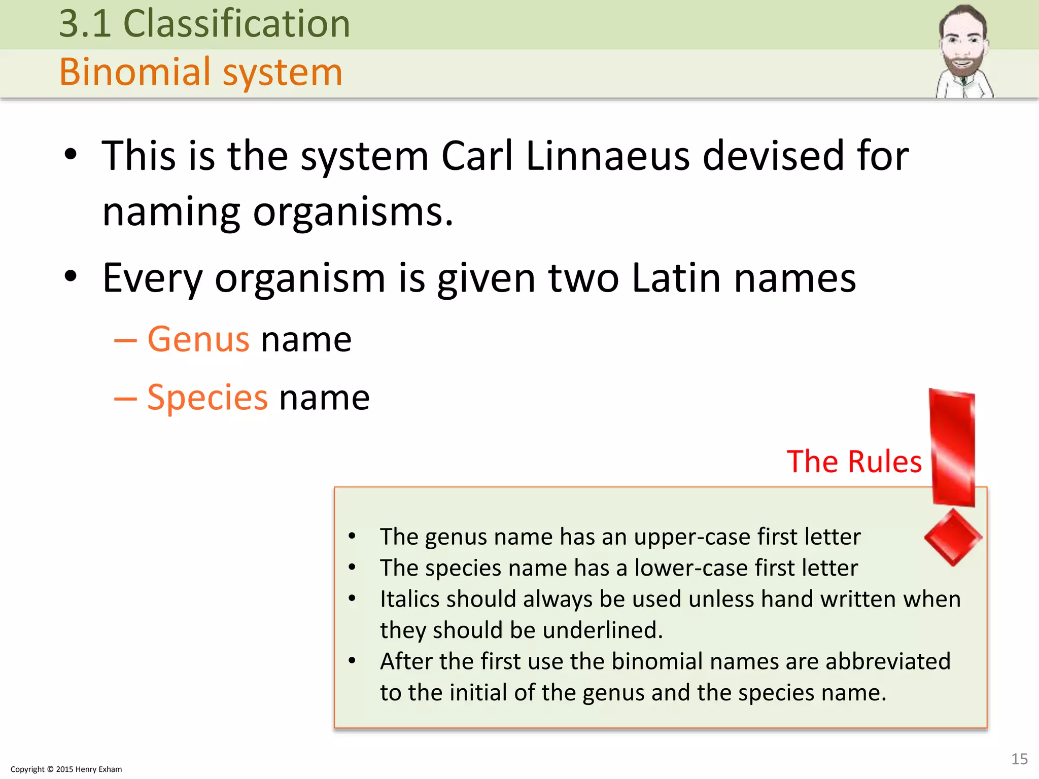 A Level Biology - Classification and Biodiversity | PPTX