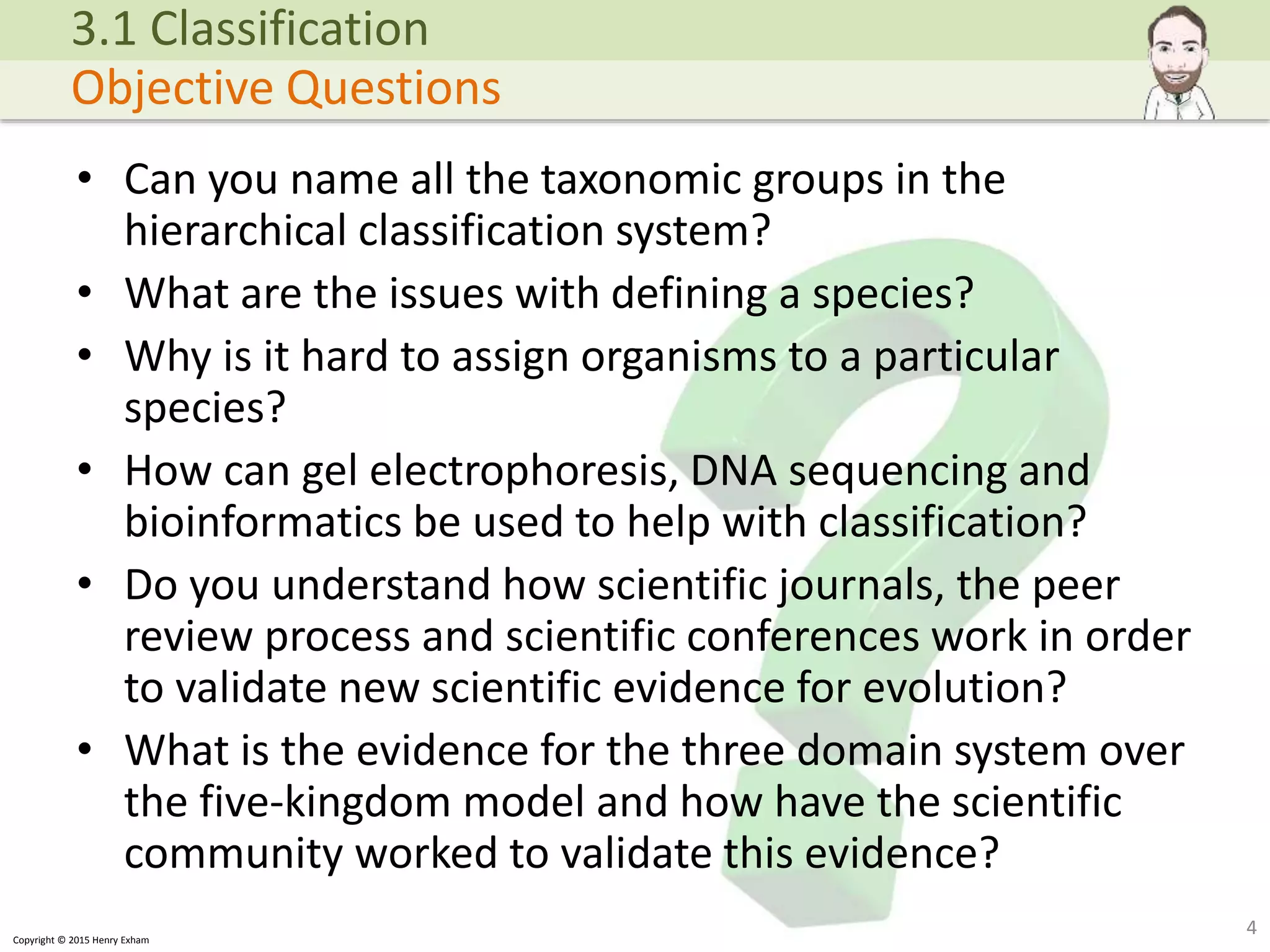 A Level Biology - Classification and Biodiversity | PPTX
