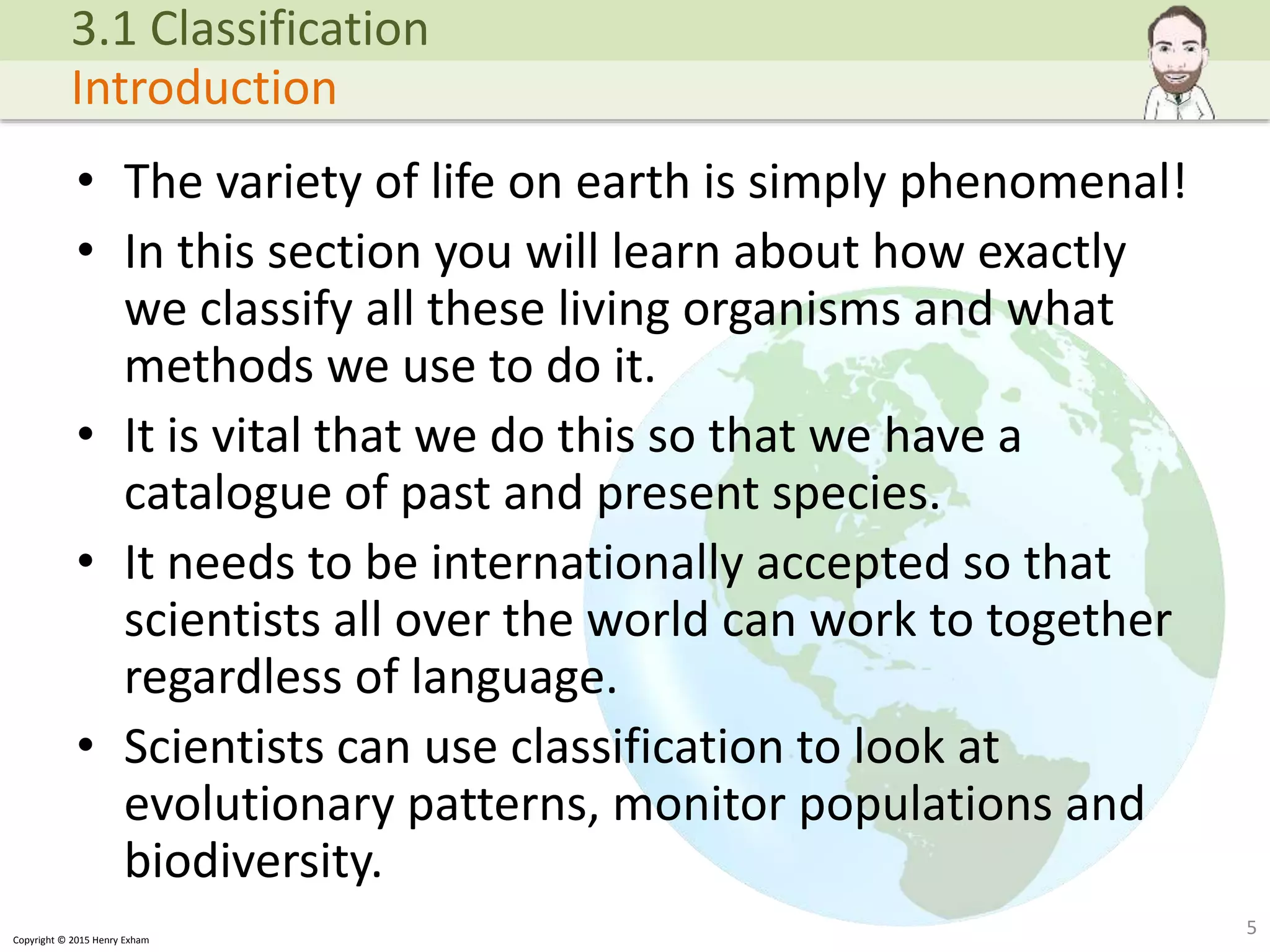 A Level Biology - Classification and Biodiversity | PPTX