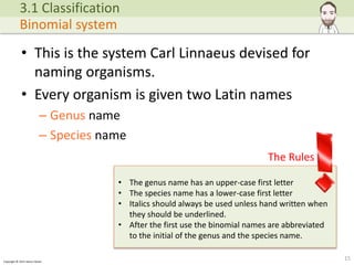 A Level Biology - Classification and Biodiversity | PPTX