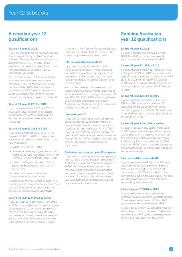 A level conversion table to atar