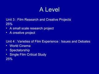 A level film studies | PPT