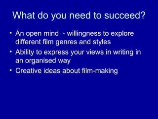 A level film studies | PPT