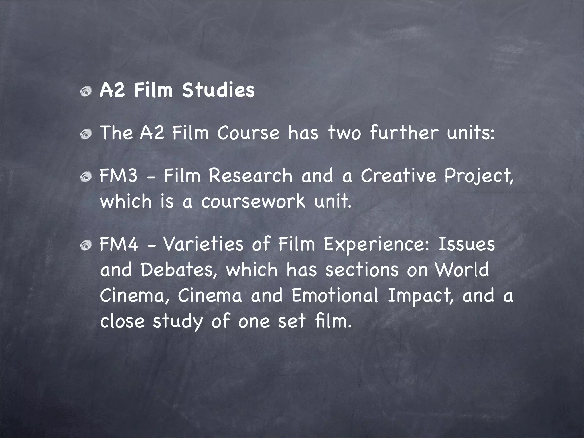A level film taster day | PDF