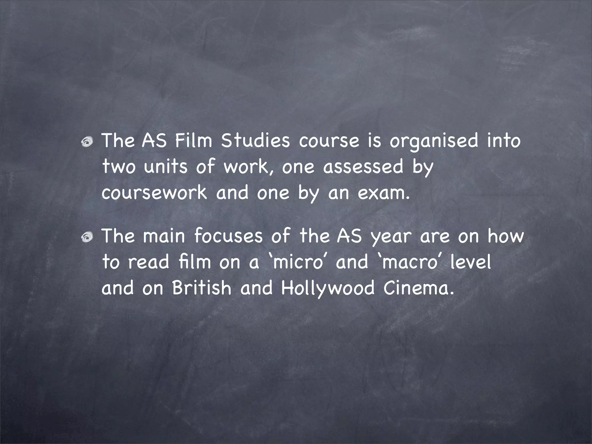 A level film taster day | PDF