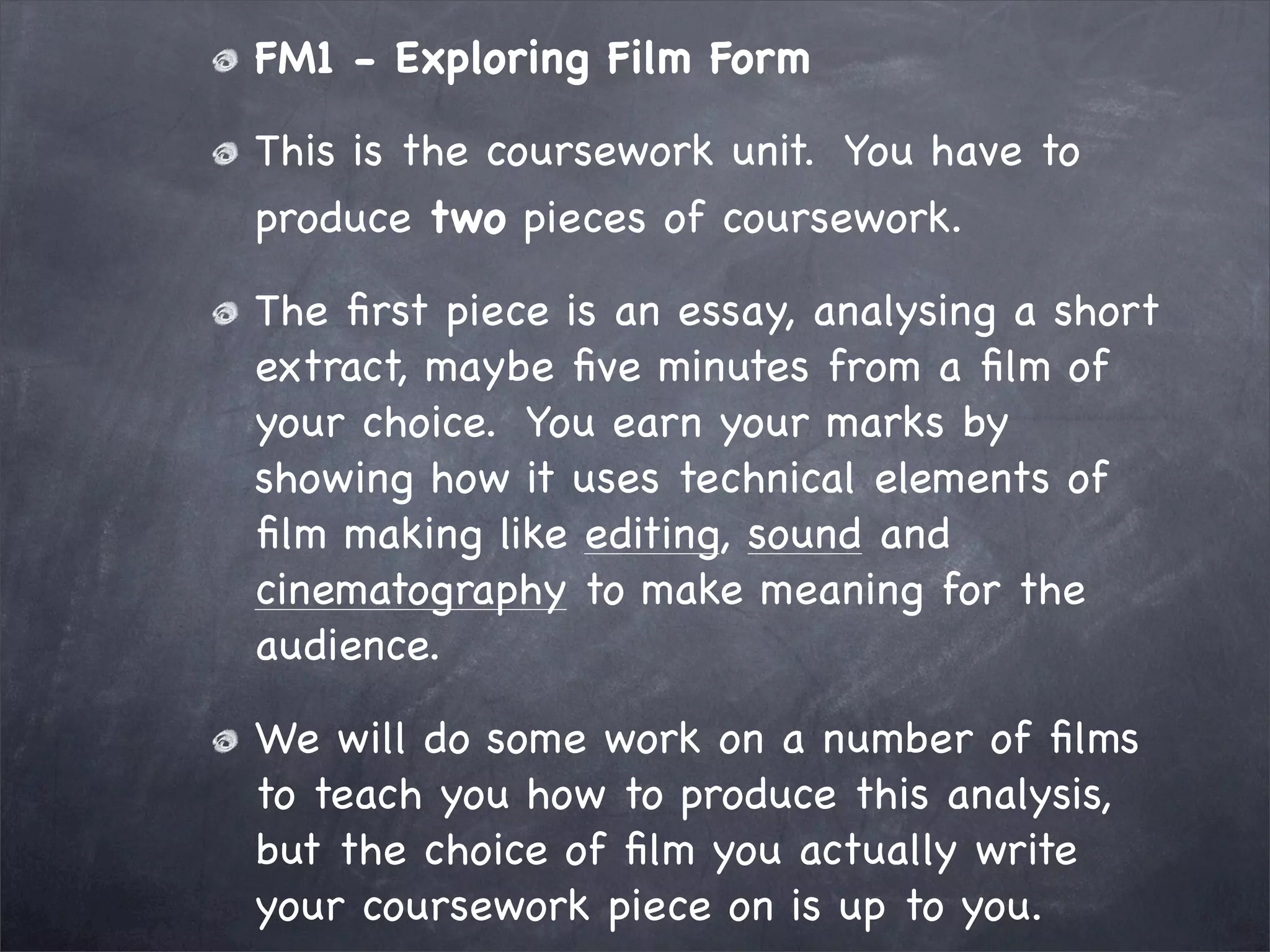 A level film taster day | PDF