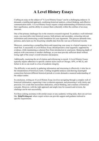 A Level History Essays.pdf