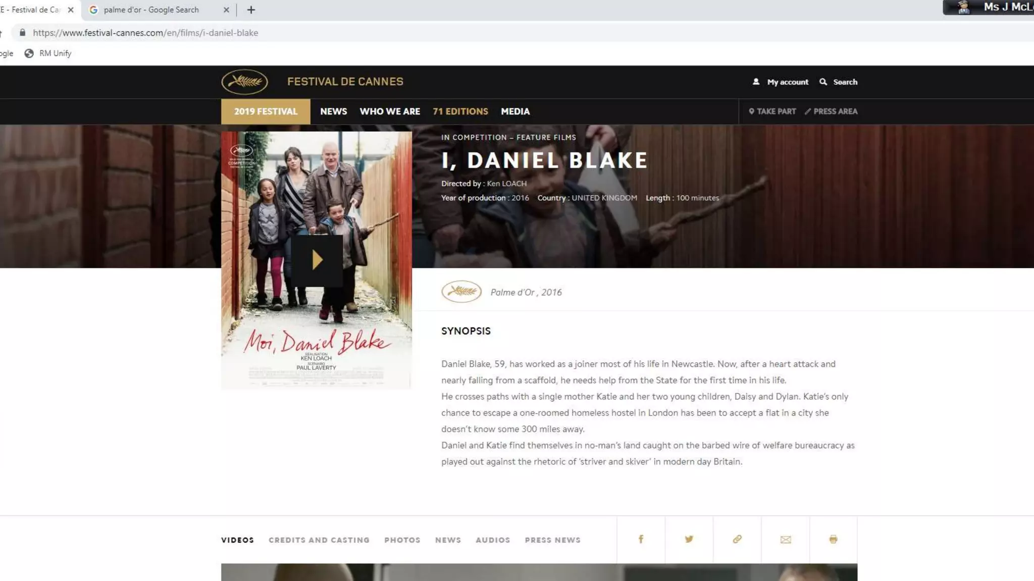 I, Daniel Blake Marketing | PPTX