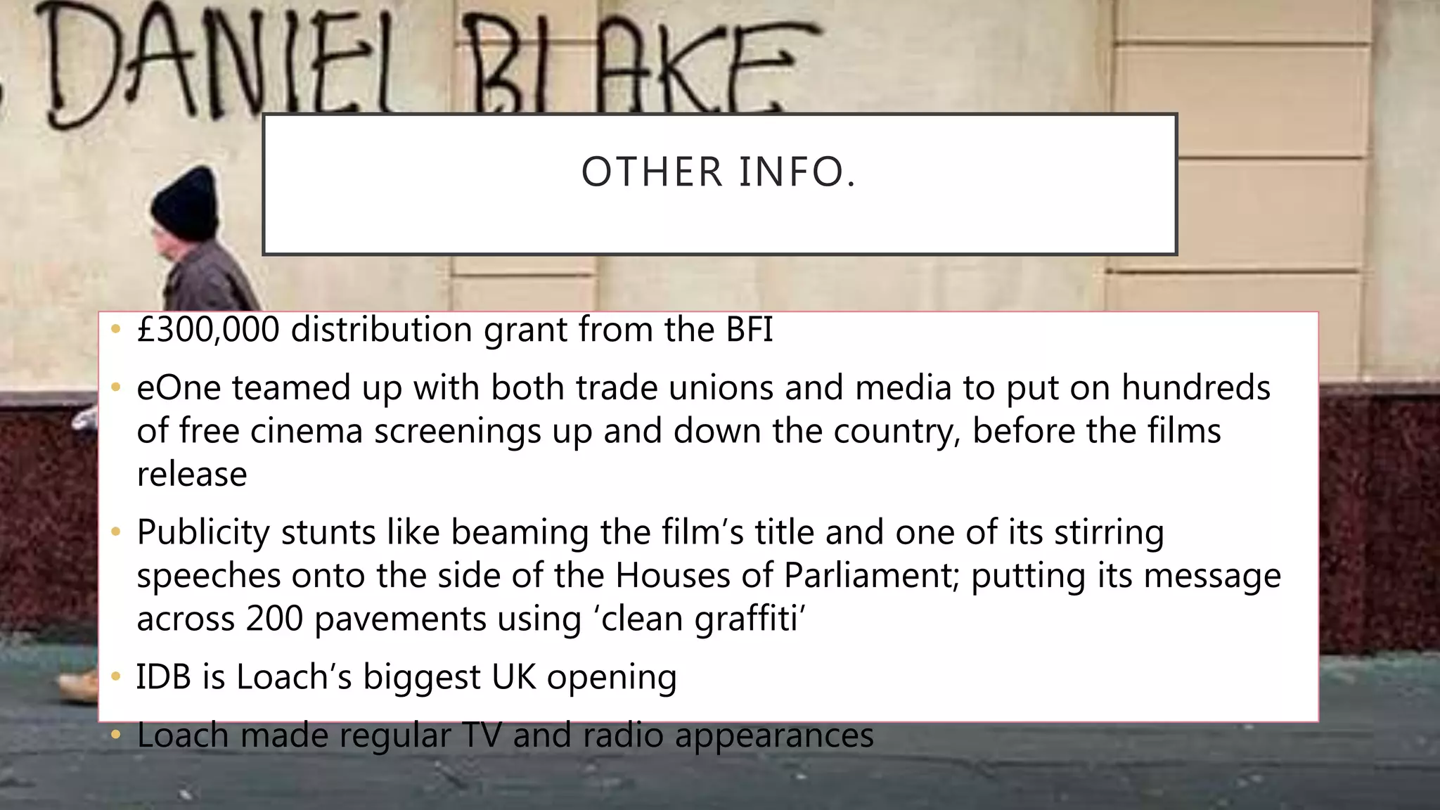 I, Daniel Blake Marketing | PPTX