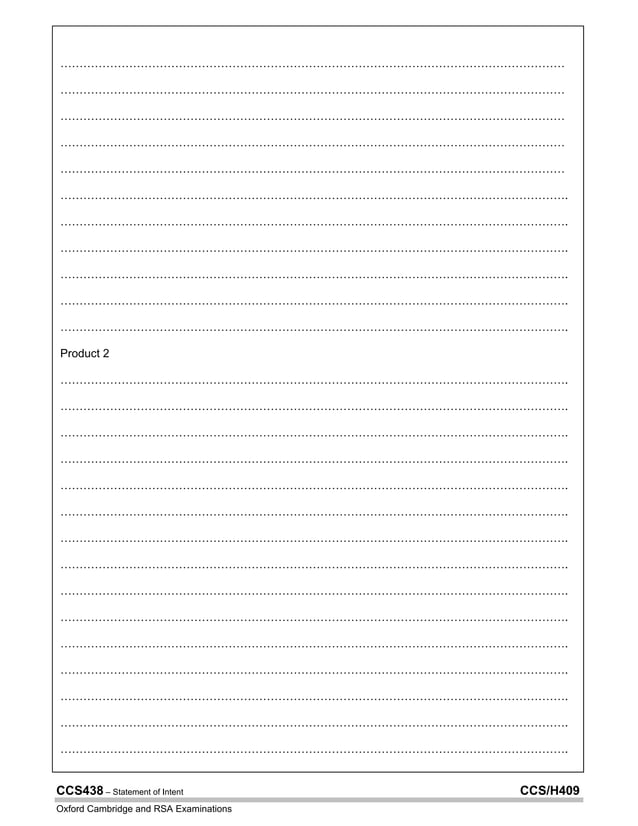 A level media nea statement of intent | PDF | Style & Fashion