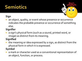 Lesson 2 semiotics | PPTX