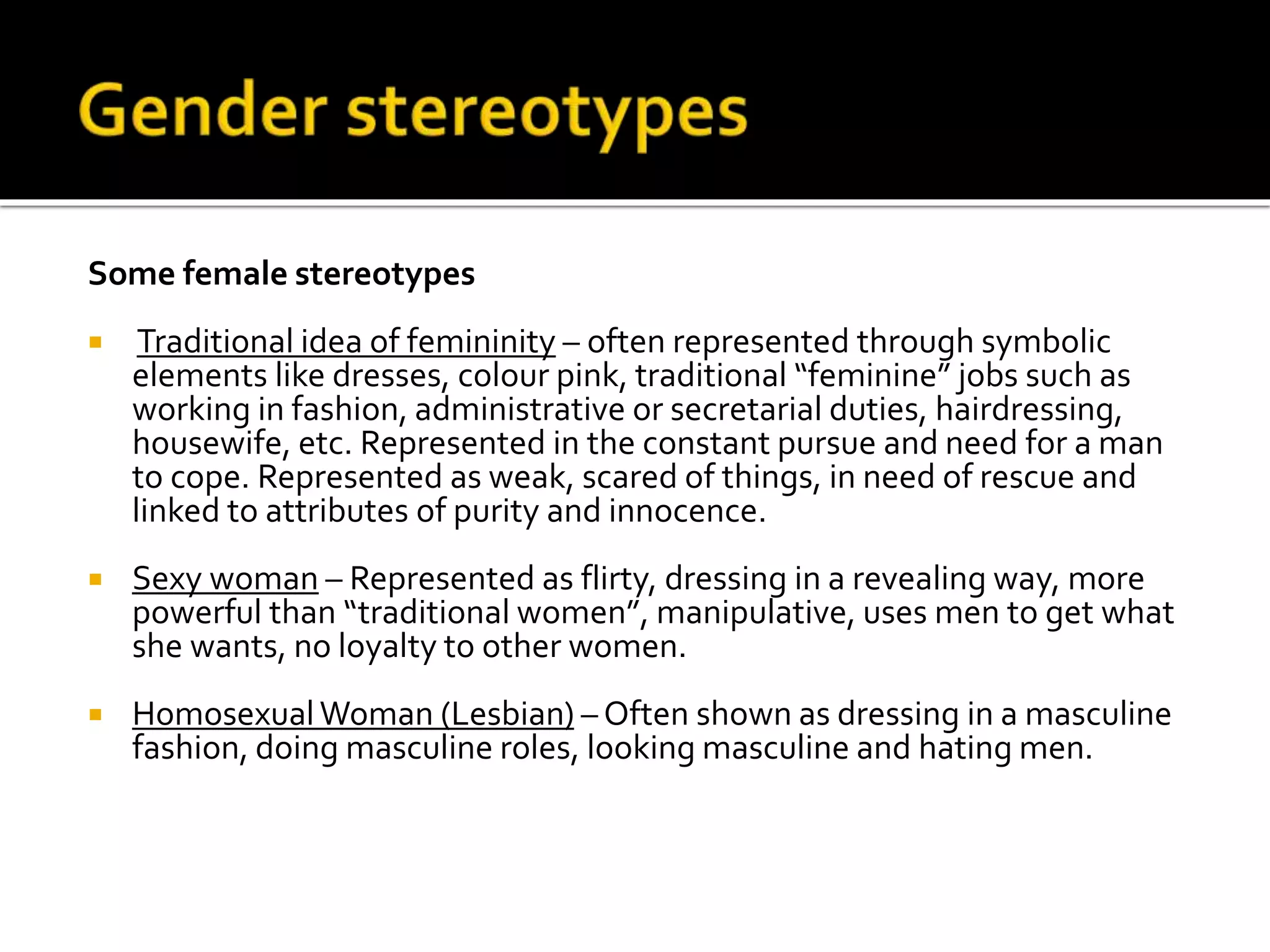 A level media representation lesson 3 stereotypes, countertypes and ...