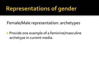 A level media representation lesson 3 stereotypes, countertypes and ...