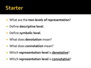 A level media representation lesson 3 stereotypes, countertypes and ...