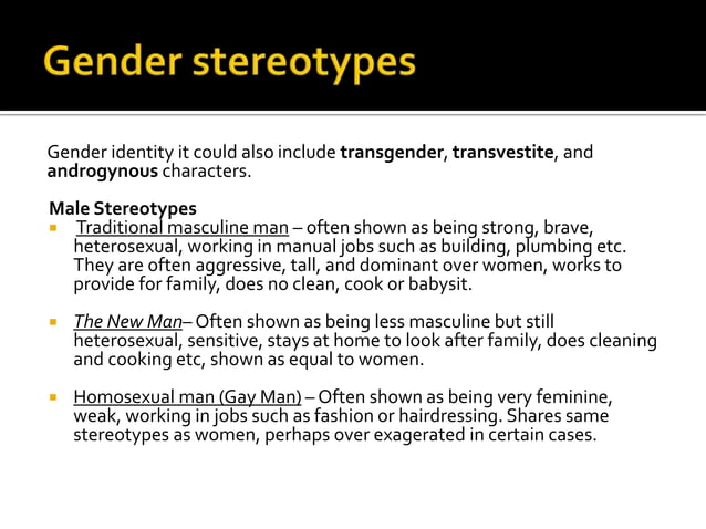 A level Representation_Stereotypes, countertypes and archetypes | PPT