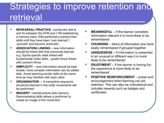 A level PE Info processing, memory and reaction time | PPT