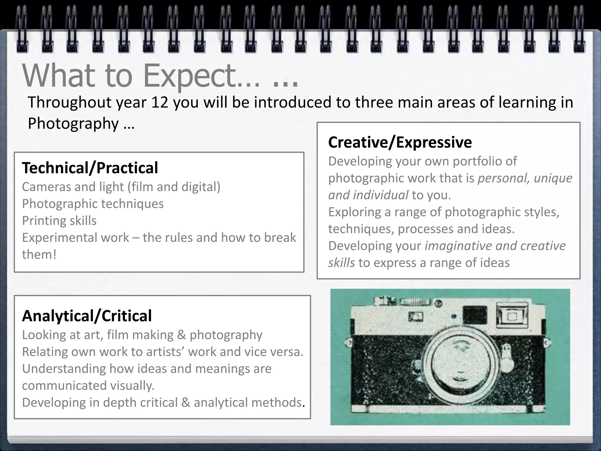 A level photography intro and summer work 21 | PPT