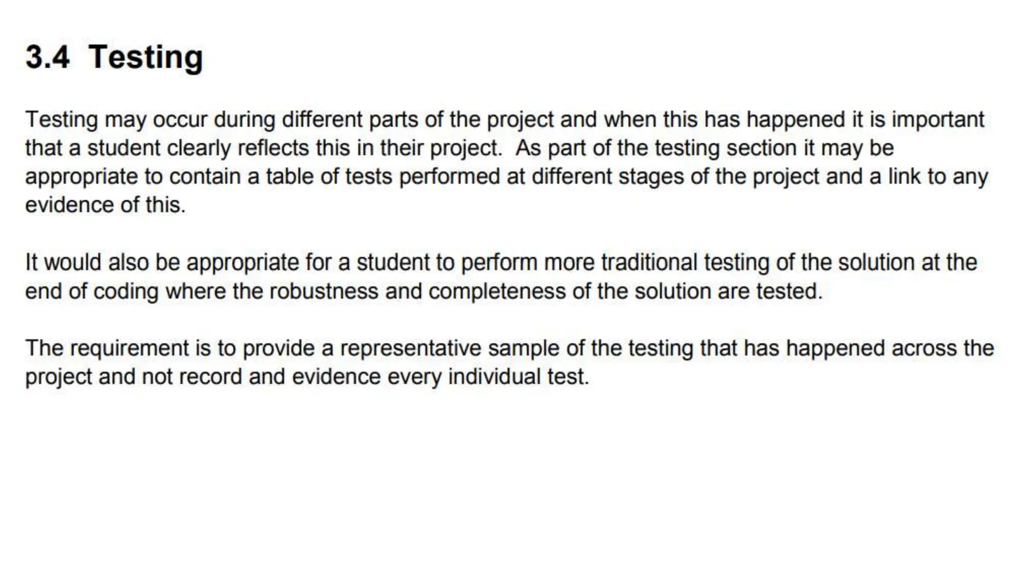 A Level Project - Timetable - Documentation Requirements - Marking ...