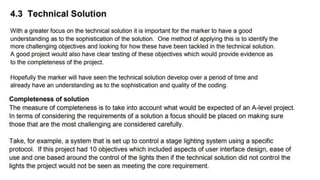 A Level Project - Timetable - Documentation Requirements - Marking ...