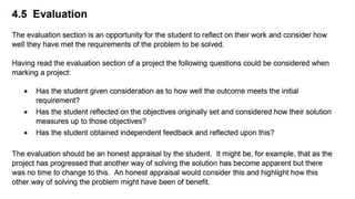 A Level Project - Timetable - Documentation Requirements - Marking ...