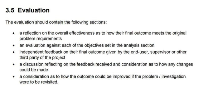 A Level Project - Timetable - Documentation Requirements - Marking ...