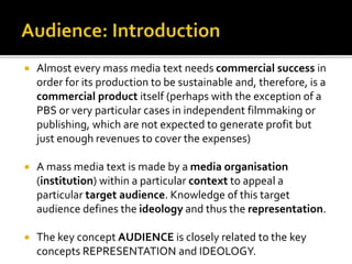A levels audience | PPTX