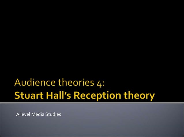Audience theories | PPT